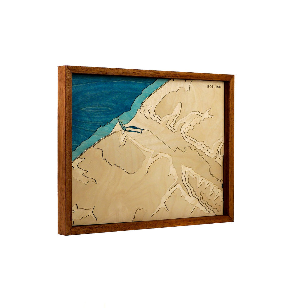 Eu, le Tréport and Mers-les-bais | Wooden and relief map