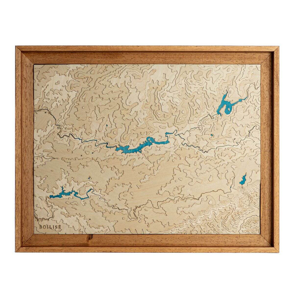 Map of the Haut-Languedoc lakes plateau